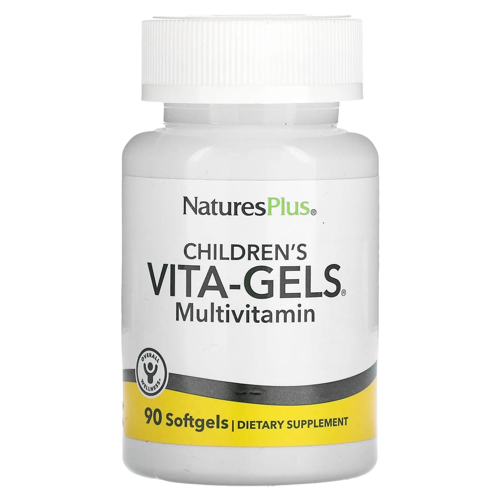 NaturesPlus Children’s Vita-Gels Multivitamin – 90 Orange Softgels – Caplet