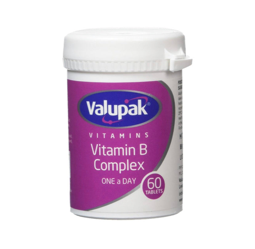 Valupak Vitamin B Complex – Energy & Immune Support Supplement – Caplet
