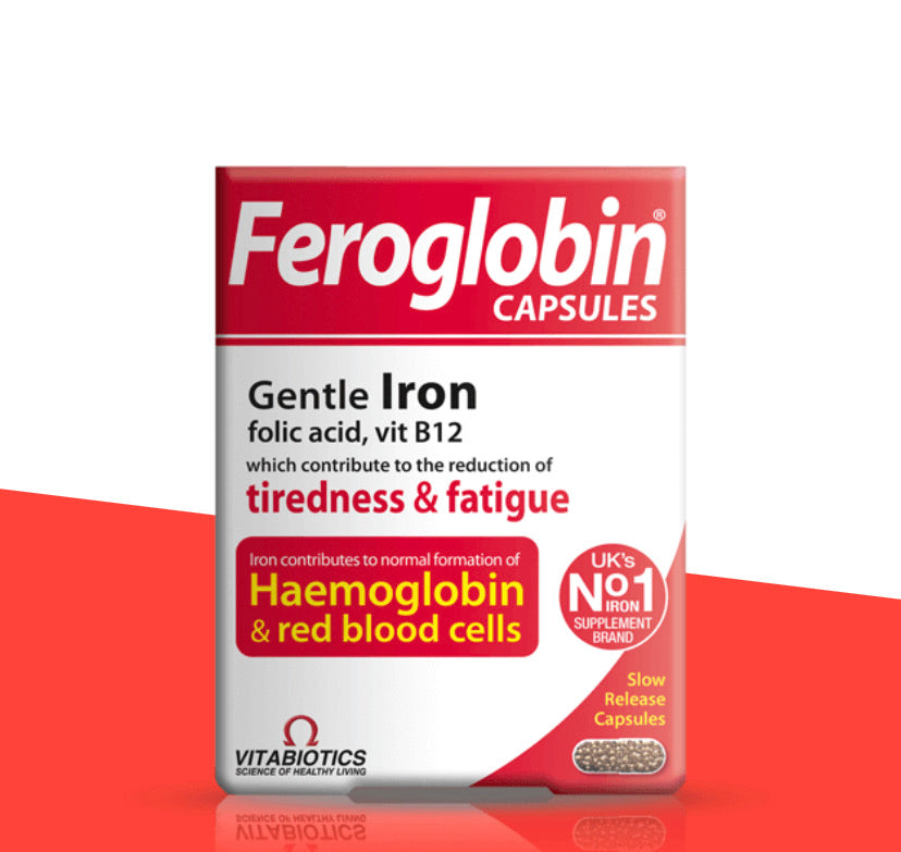 Feroglobin Capsules – Gentle Iron & Immune Support Supplement – Caplet