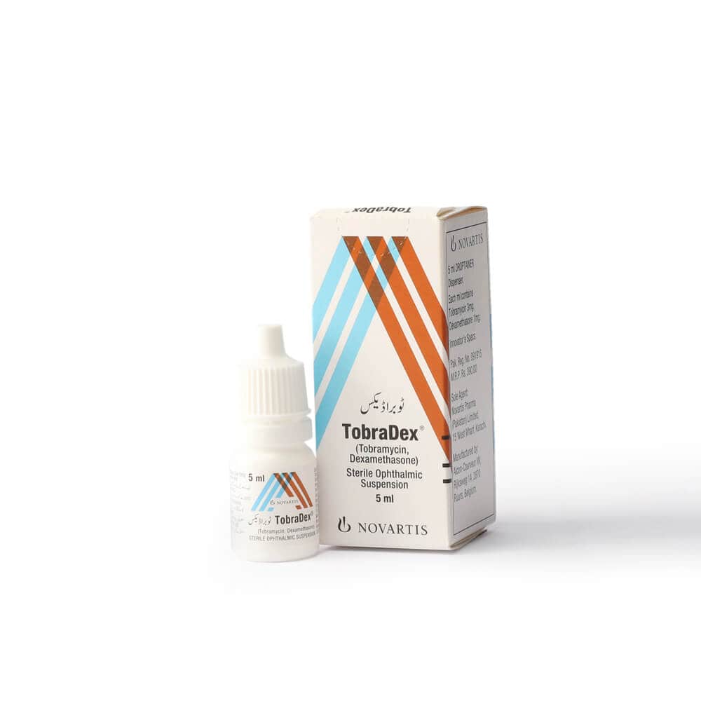 Tobradex 5ml Eye Drops – Effective Bacterial Eye Infection Relief – Caplet