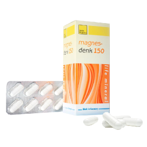 MAGNES DENK 150 Magnesium Supplement – Pure, Tasteless Capsules – Caplet